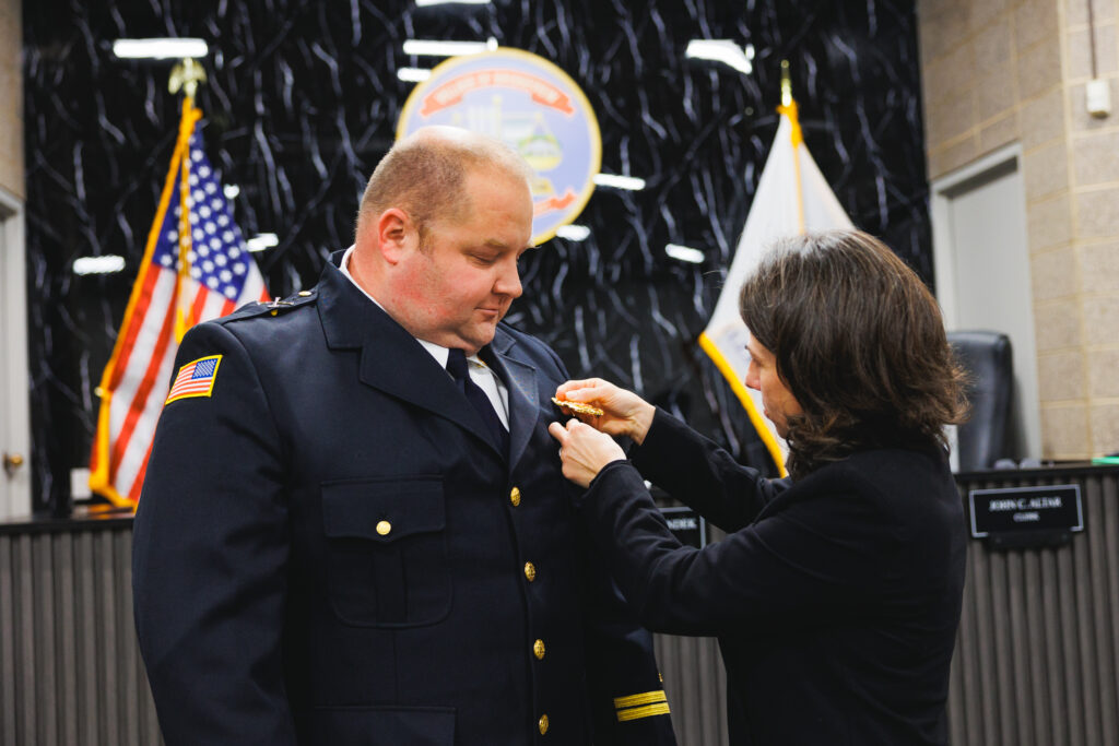 Fire Lieutenant Mark Toczek Sworn in as Battalion Chief – Village of ...